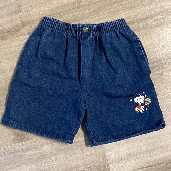 Snoopy | Bottoms | Vintage Snoopy Jeans Shorts | Poshmark